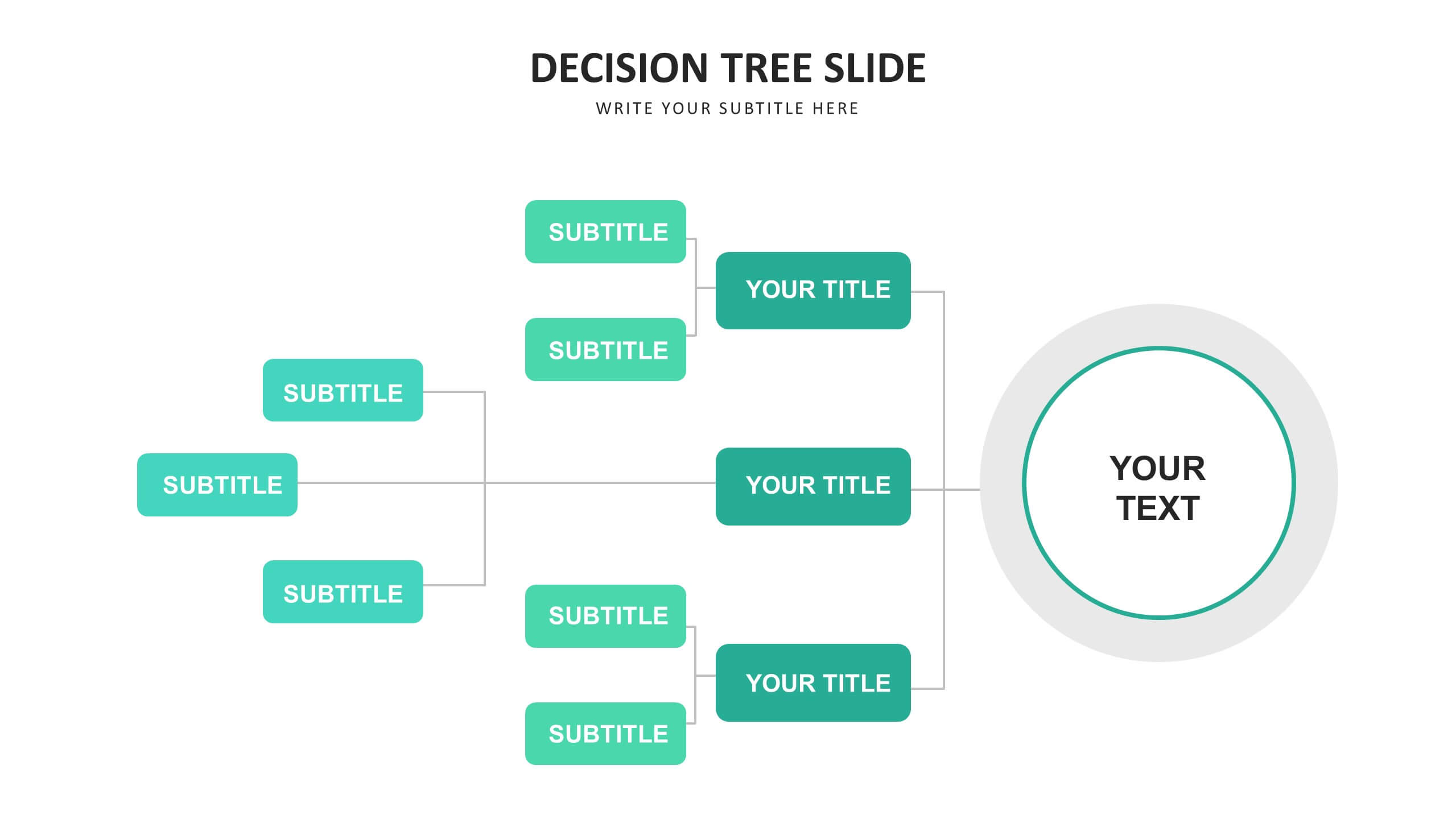 Decision Tree slide templates | Biz Infograph