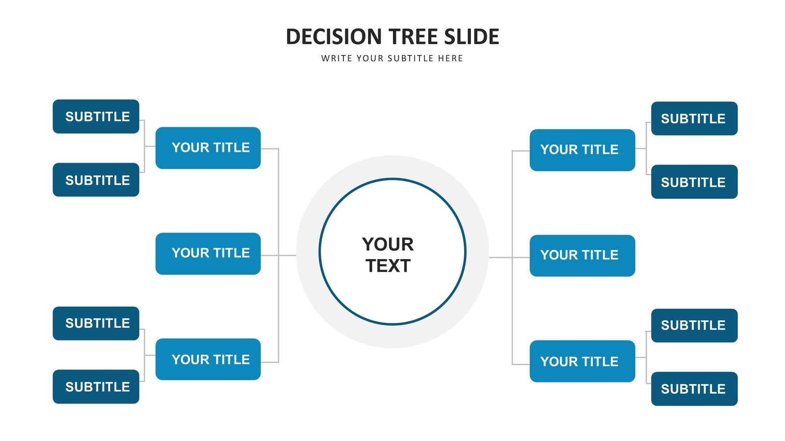 Decision Tree slide templates | Biz Infograph