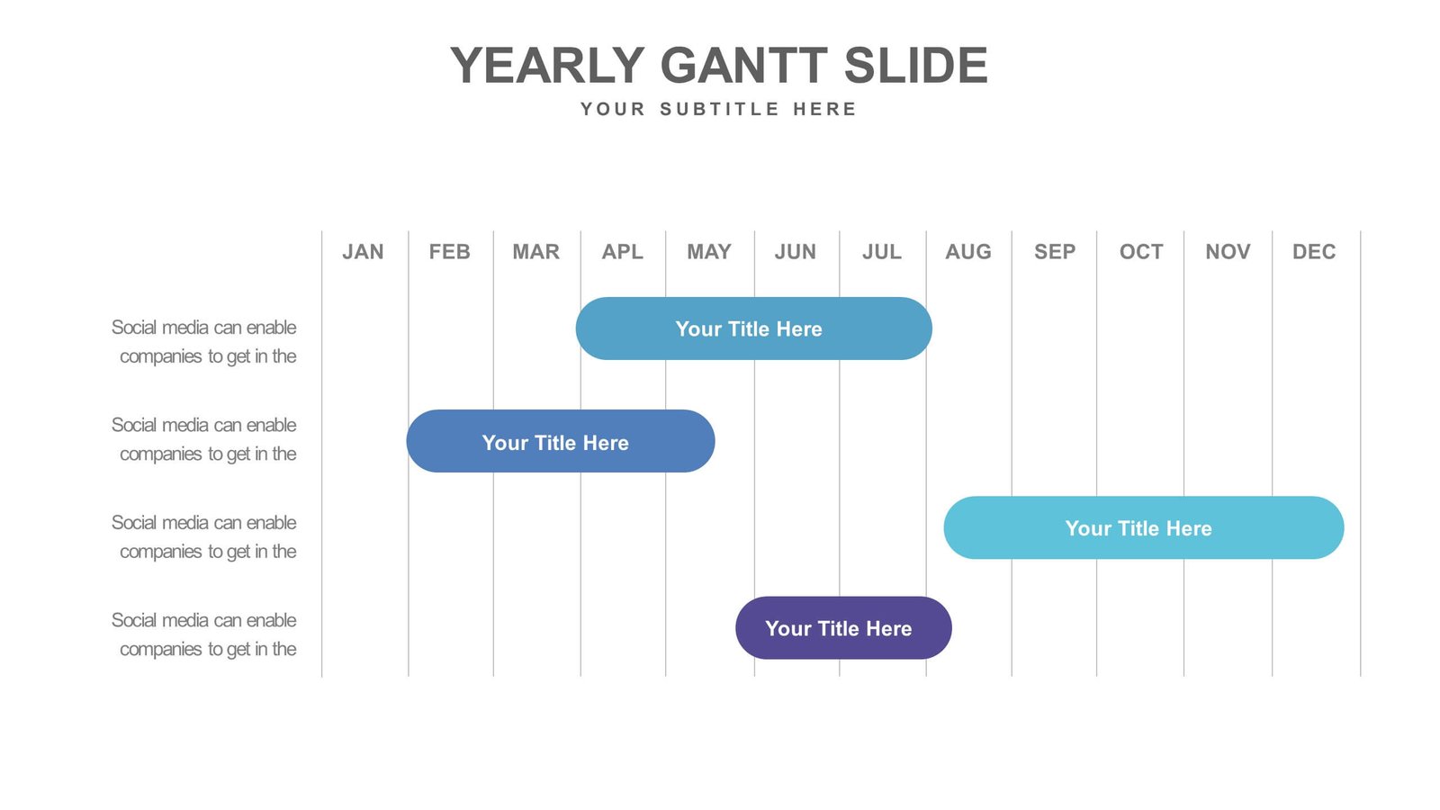 Gantt Slide Templates | Biz Infograph