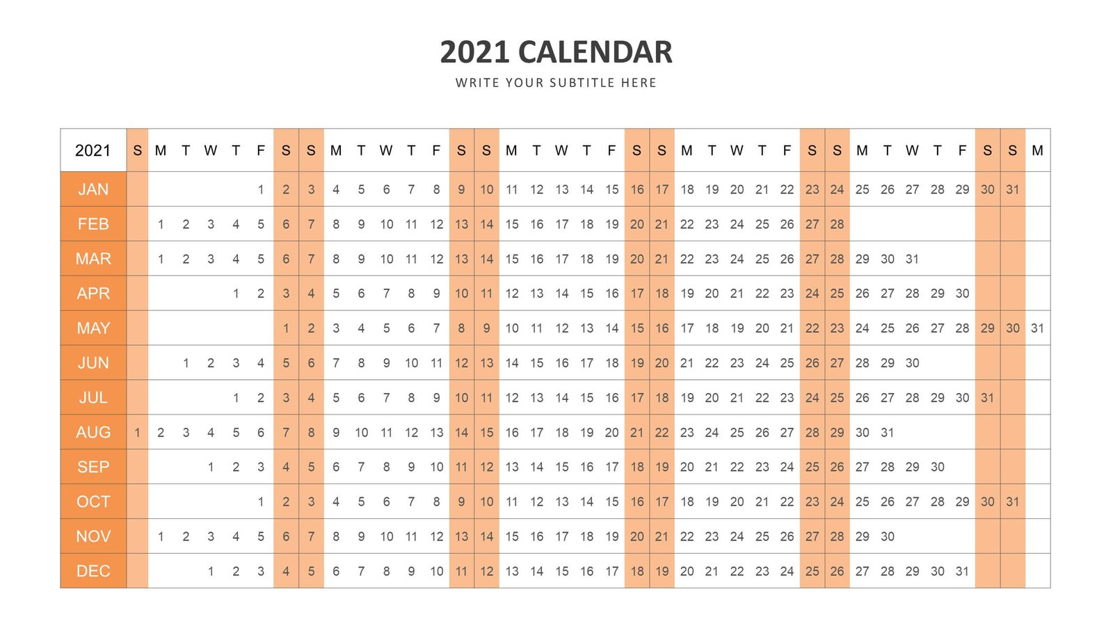 Calendar slide templates | Biz Infograph
