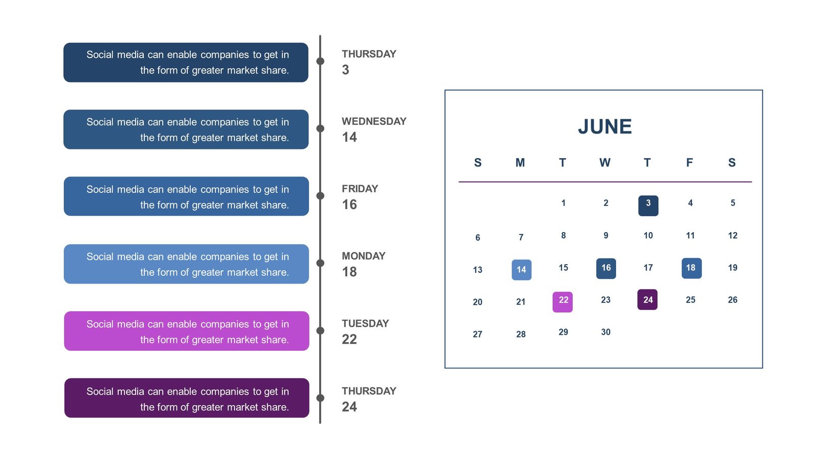 Calendar slide templates | Biz Infograph