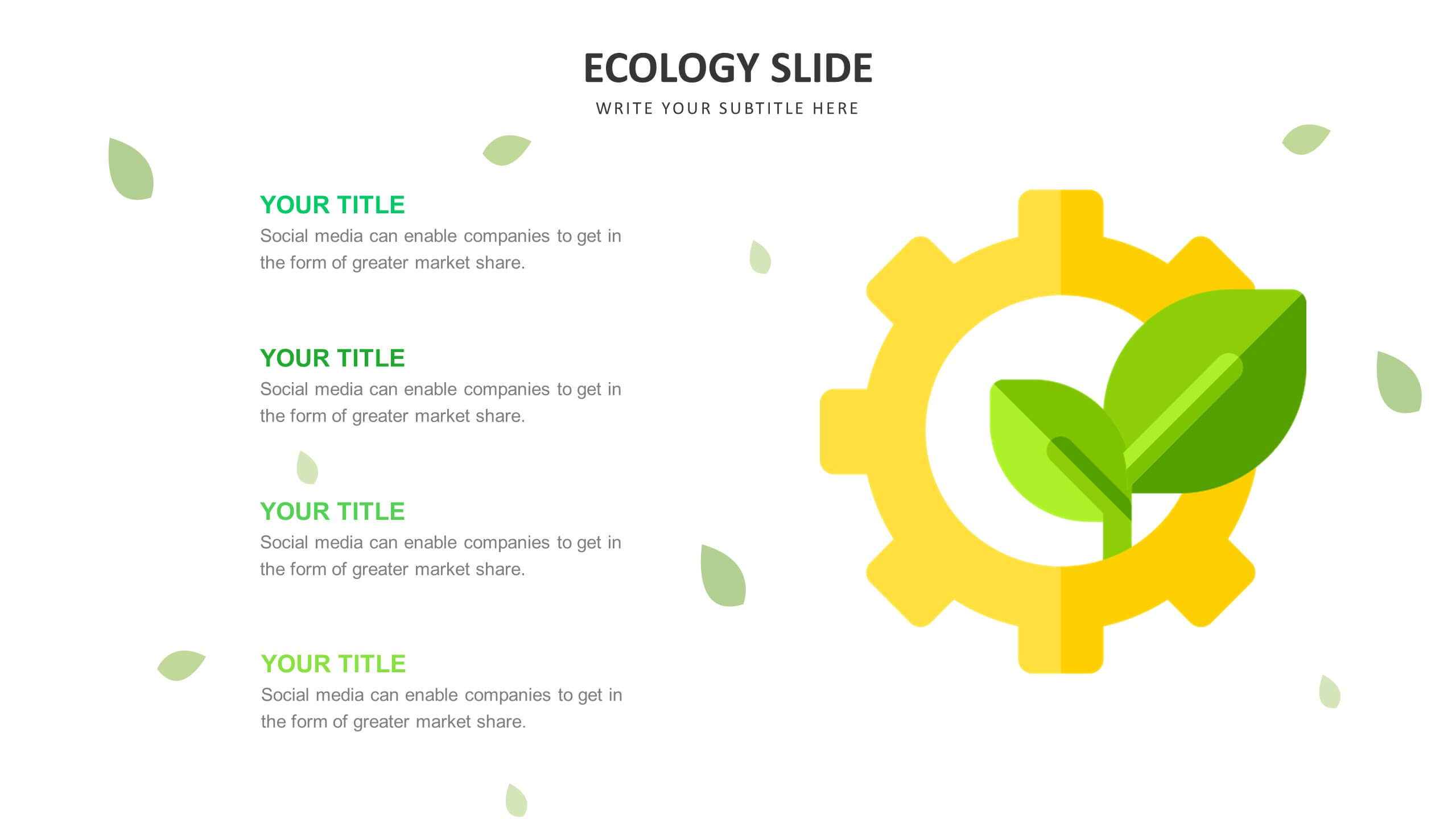 Ecology slide templates | Biz Infograph