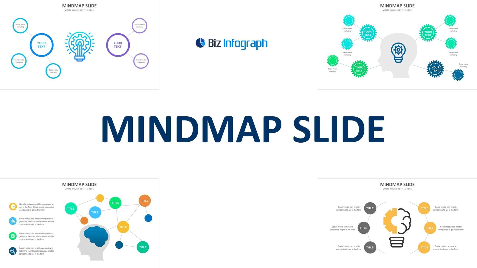 Mindmap Slide Templates | Biz Infograph
