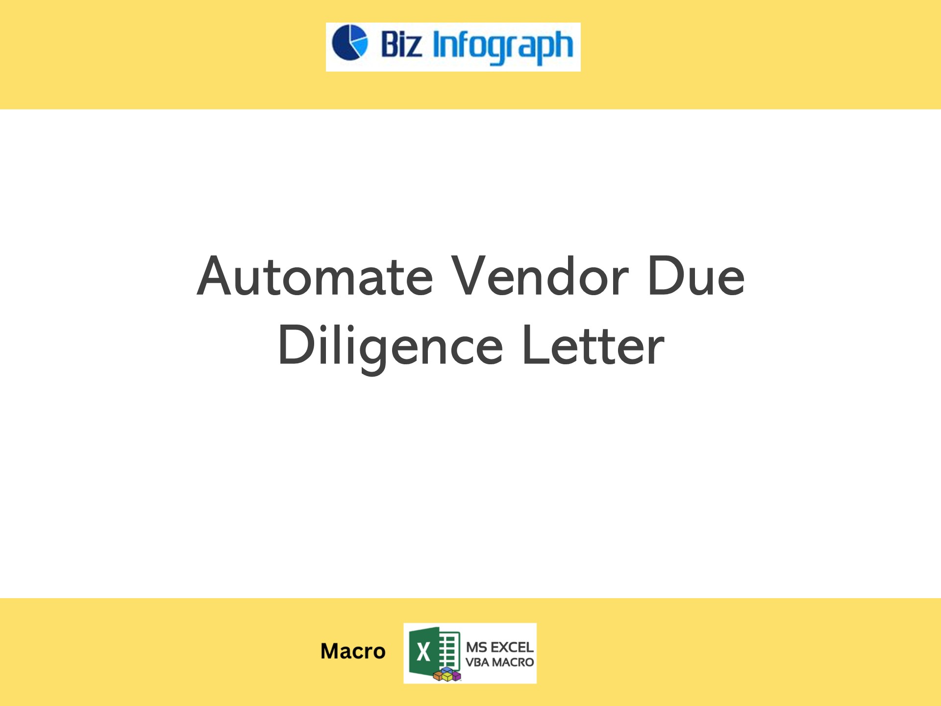 Automate Vendor Due Diligence Letter