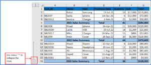 How to Collapse Rows in Excel - Easy Tips