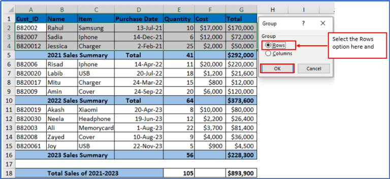 How To Collapse Rows In Excel Easy Tips
