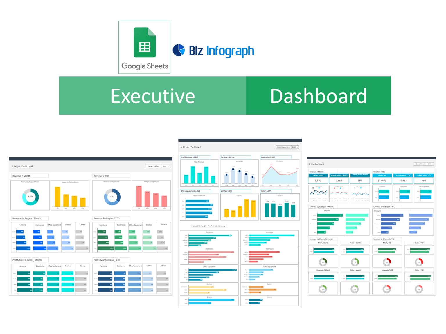 7 Executive Dashboards - Google Sheets