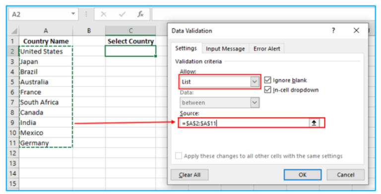 How to create multiple selection drop down list in Excel - Bizinfograph Blog