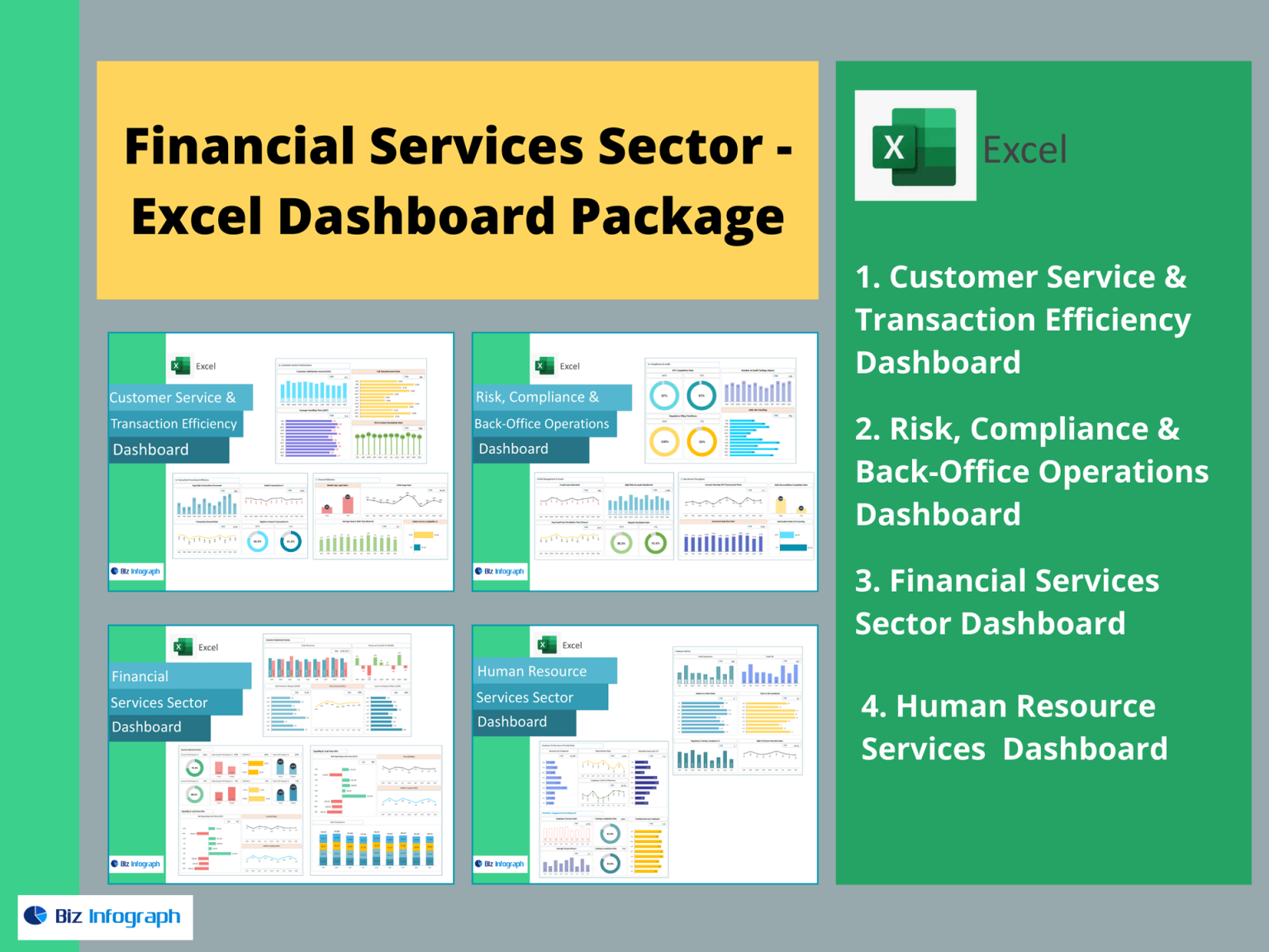 Financial Services Dashboard Package - Bizinfograph Blog