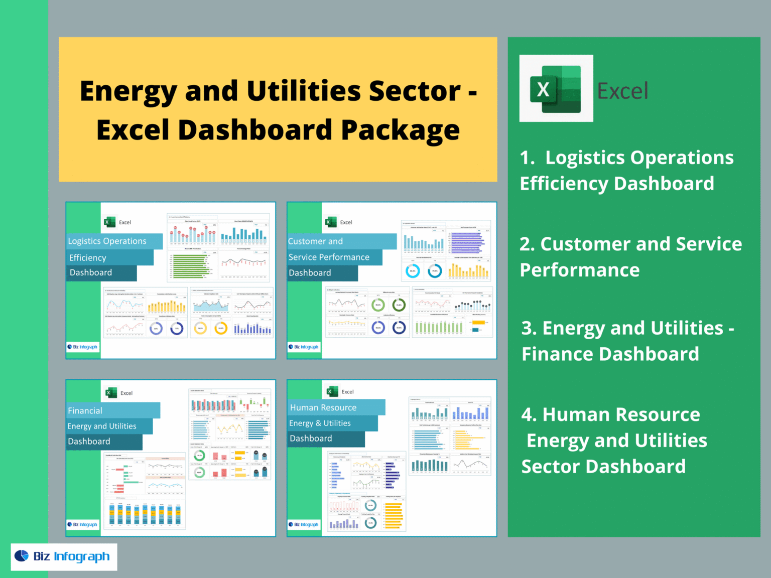 Top 4 Energy and Utilities Dashboard package Templates for Reporting ...