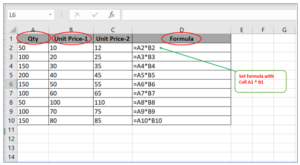 How to copy formula in Excel? How to copy formula down in excel column?