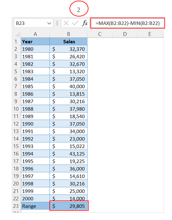How To Find Range In Excel Easy Steps 