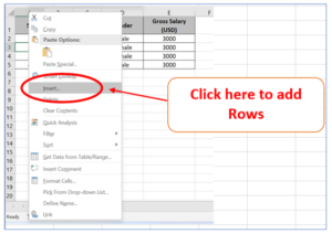 How to Insert Row in Excel – with shortcut key method