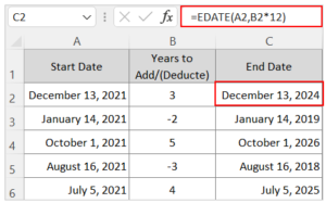 How to add months to a date in Excel?