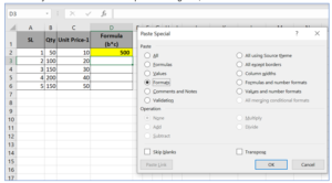 How to Paste Special Shortcuts in Excel - Resource