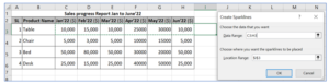 How to create Sparklines in Excel?