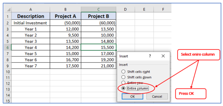 Add Column in Excel. analysis by adding columns in Excel