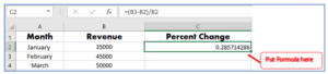 Calculate Percentage Change in Excel