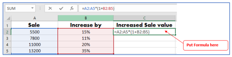 Calculate Percentage Change in Excel
