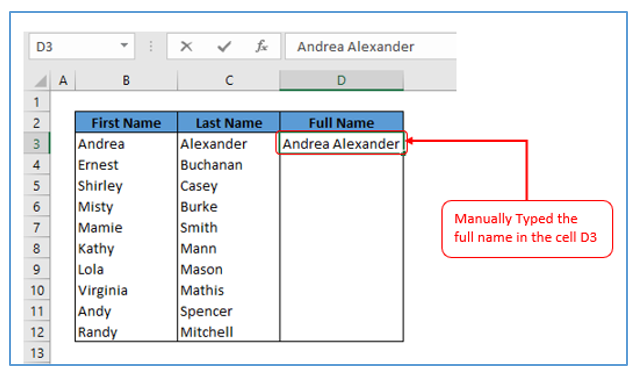 How To Combine First Name And Last Name In Excel 