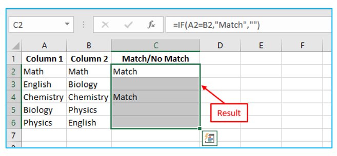 How To Compare Columns In Excel For Matches And Differences 