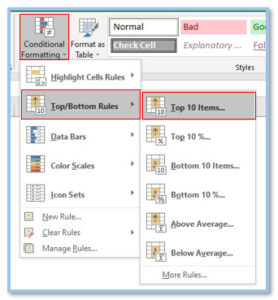 Conditional Formatting in Excel