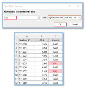 Conditional Formatting in Excel