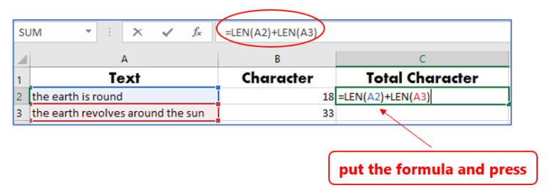 How To Count Characters in Excel Cell and Range
