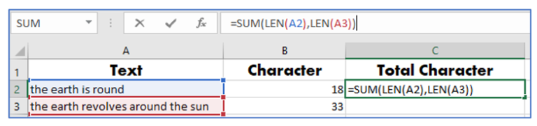 How To Count Characters in Excel Cell and Range