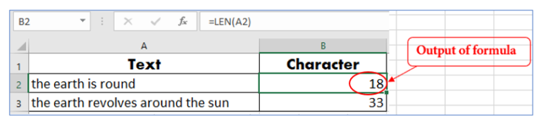 How To Count Characters in Excel Cell and Range