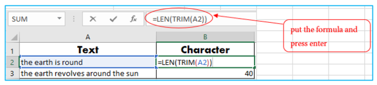 How To Count Characters in Excel Cell and Range