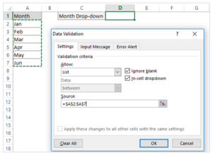 How to create a drop-down list in Excel?