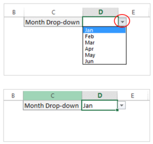 How to create a drop-down list in Excel?