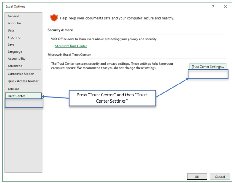How to enable Macro in Excel?