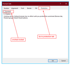 Lock, Hide Cells and Protect Worksheet in Excel