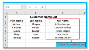 Merge or Combine two columns in Excel. Best Explanation