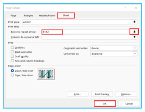 Print Top Row on Every Page in Excel.
