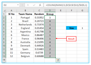 How to Make Random Groups in Excel? - Resource