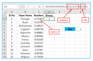 How to Make Random Groups in Excel? - Resource