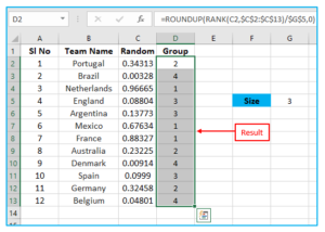 How to Make Random Groups in Excel? - Resource