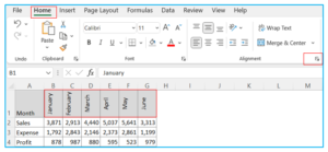 Rotate Text in Cells Excel.
