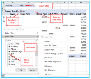 How to Filter Data in Pivot Table in Excel?