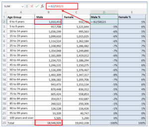 How to Create Population Pyramid Chart in Excel? - Resource