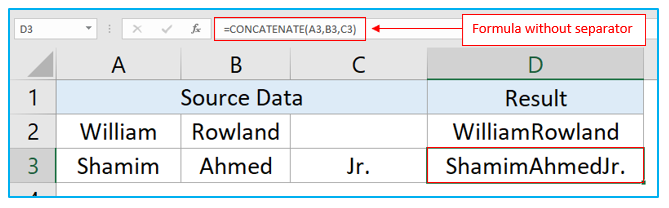 Concatenate Function In Excel To Combine Text And Cells