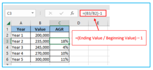 How to Calculate Average Growth Rate In Excel?