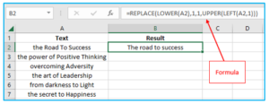 How To Capitalize First Letter in Excel