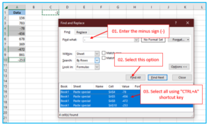 How to Change Negative Number into Positive in Excel? 5 Easy Ways.