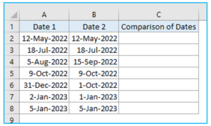 How to Compare Two Dates in Excel? Compare Dates in Excel. - Resource