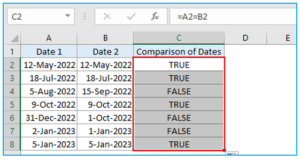 How to Compare Two Dates in Excel? Compare Dates in Excel. - Resource