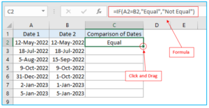 How to Compare Two Dates in Excel? Compare Dates in Excel. - Resource
